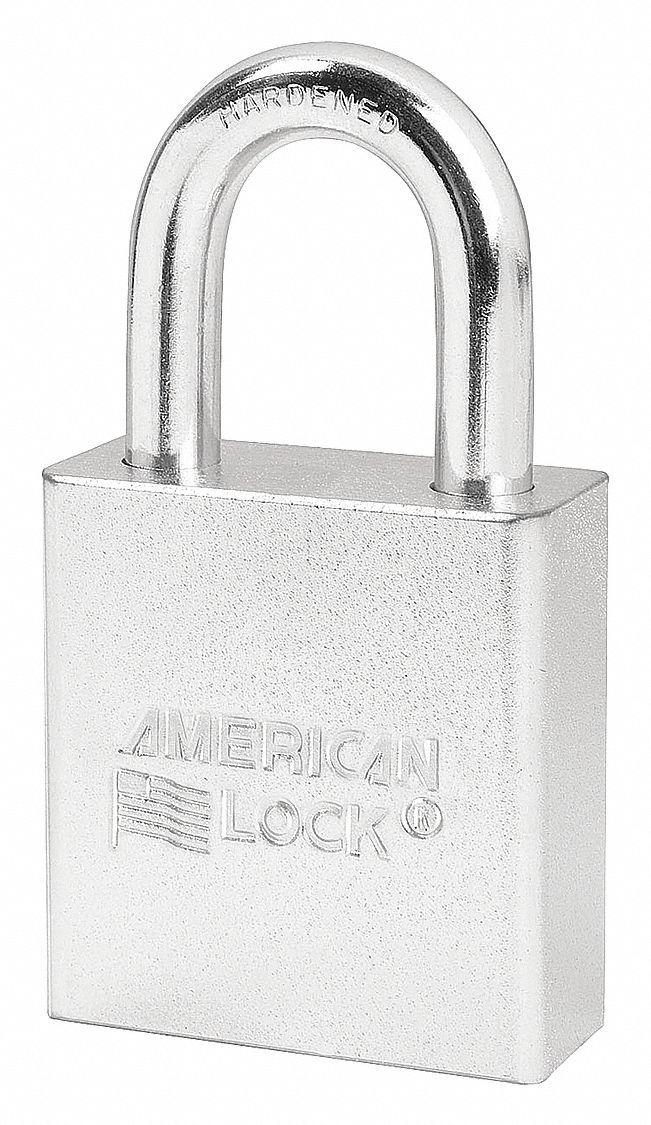 AMERICAN LOCK, Chrome Plated/Hardened Solid Steel, Boron Alloy, Custom ...