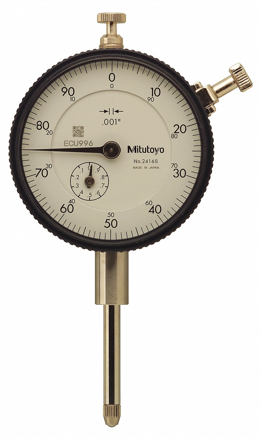 Mitutoyo Dial Indicator Lug Back Range 0 In To 1 In Back Type Lug