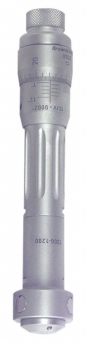 Inside Micrometer, Range 1.0 to 1.2 in, SPC Output No, Resolution 0. ...