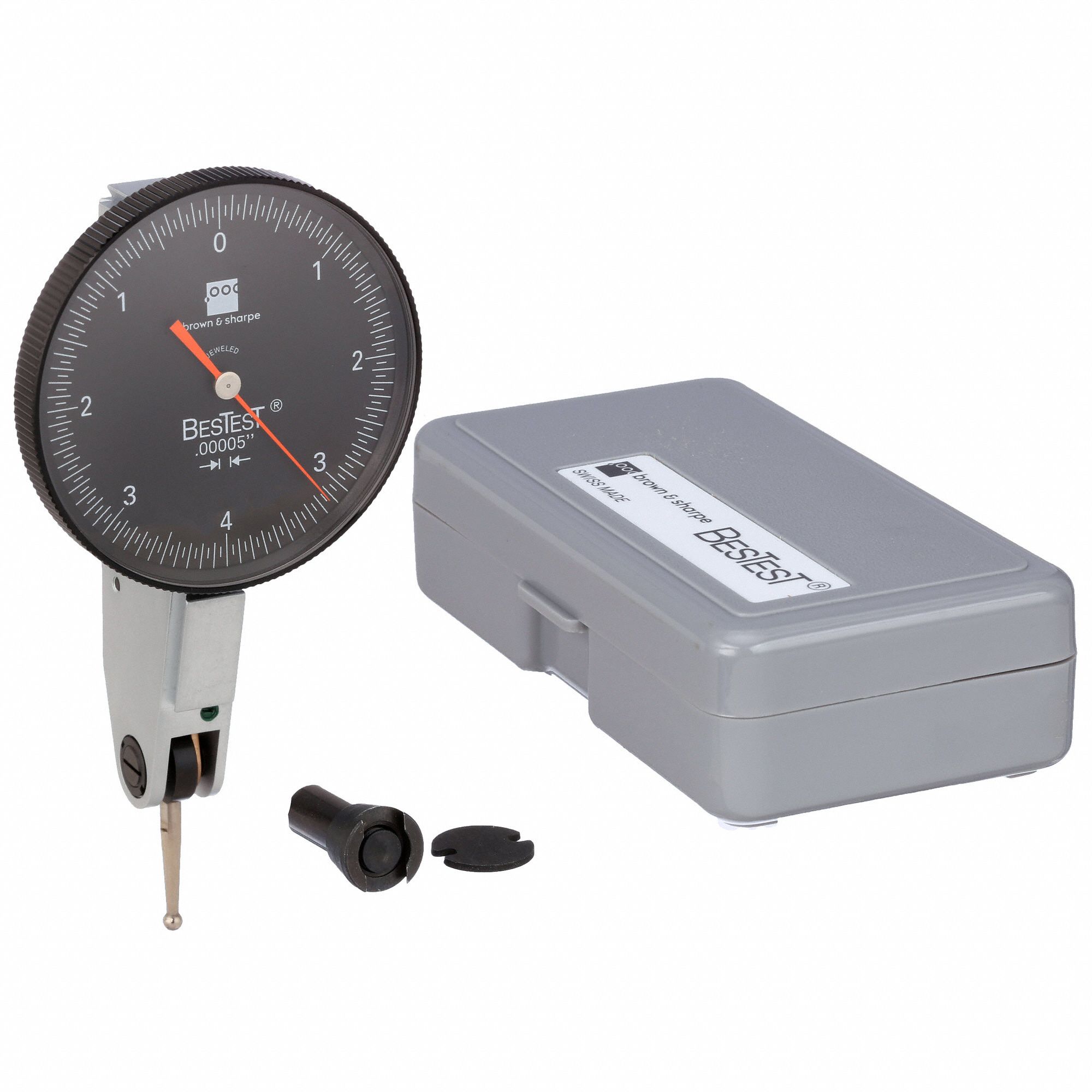 TESA BROWN & SHARPE Horizontal Dial Test Indicator: Horizontal, 0 in to ...