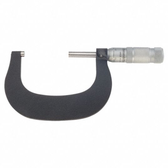 Outside Micrometer, Range 2 to 3 in, Long Form Calibration Certificate ...