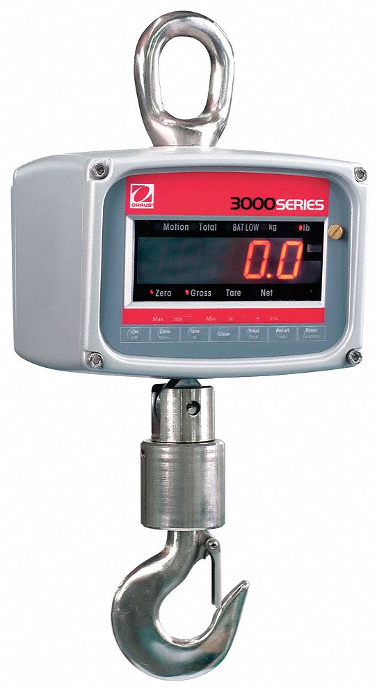OHAUS 1000 lb Capacity Crane Scale - 5RDC9|DCR1000 - Grainger
