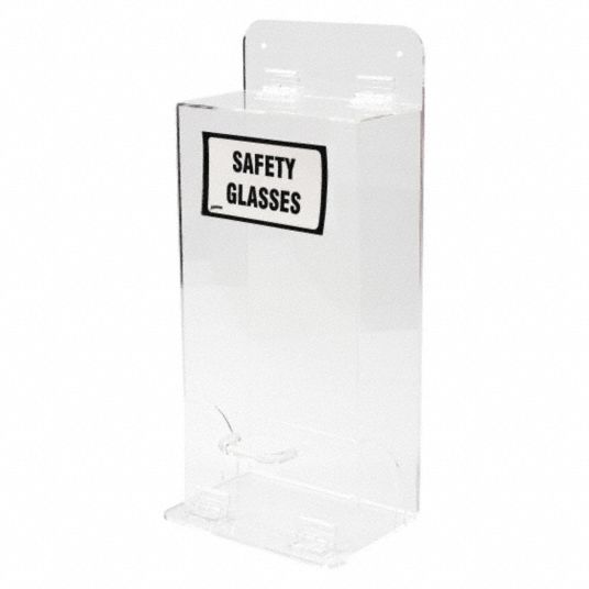 BRADY Protective Eyewear Dispenser: 18 in H x 8 in W x 4 in D, 20 Pairs ...