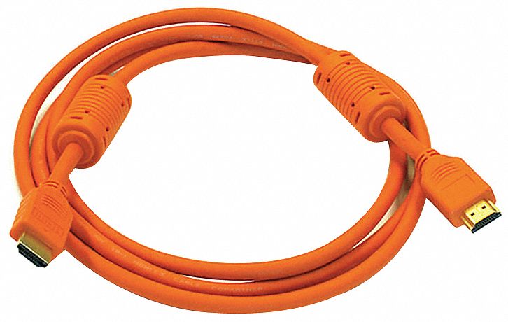 MONOPRICE, Orange, 3954, HDMI Cable - 5RFE8|3954 - Grainger