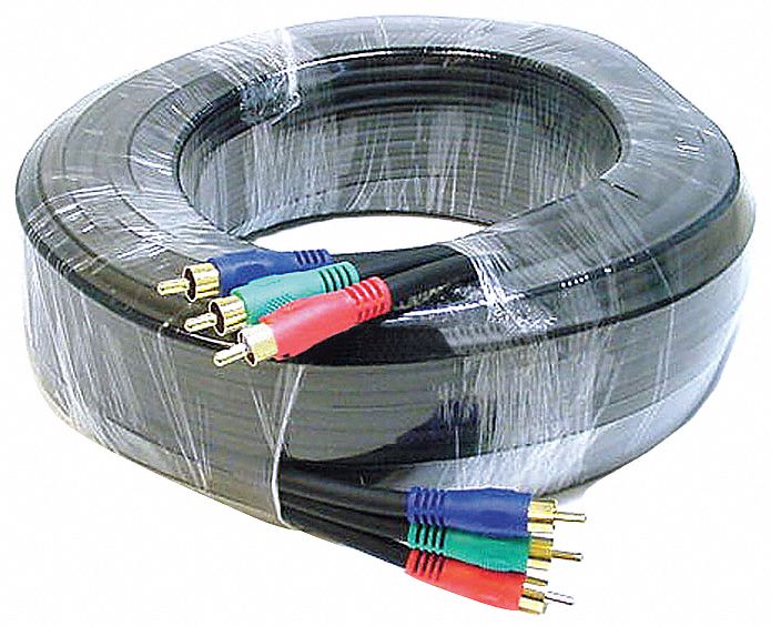 MONOPRICE, Black, 2179, RCA Video Cable - 5RFV5|2179 - Grainger