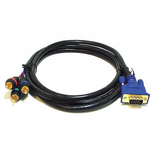 MONOPRICE, VGA to RCA Male Connection, 12 ft Cable Lg, Projector Cable ...