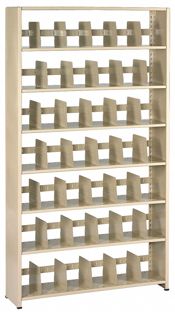 TENNSCO, Open Back, 35 Dividers, Open-File Shelves - 5RGX4|128848PC ...