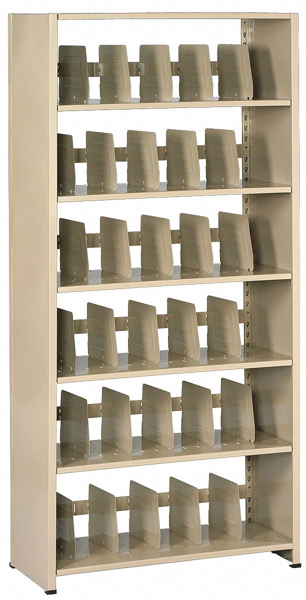 TENNSCO, Open Back, 30 Dividers, Open-File Shelves - 5RGX8|1576PC ...