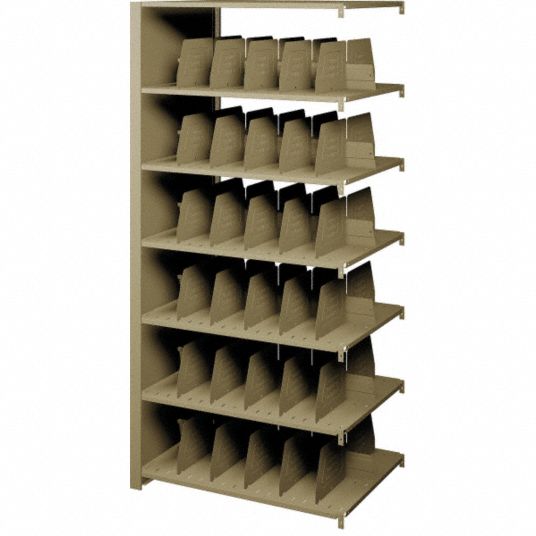 TENNSCO, Back-to-Back Back, 60 Dividers, Add-On Open File Shelves ...