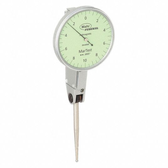MAHR, 0 in to 0.02 in, Horizontal, Horizontal Dial Test Indicator ...
