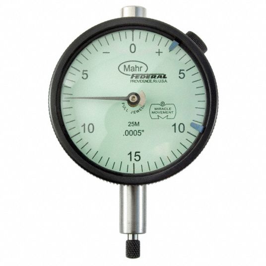 MAHR, 0 in to 0.075 in Range, Balanced Reading, Dial Indicator - Lug Back - 5RHF9|2015786 - Grainger