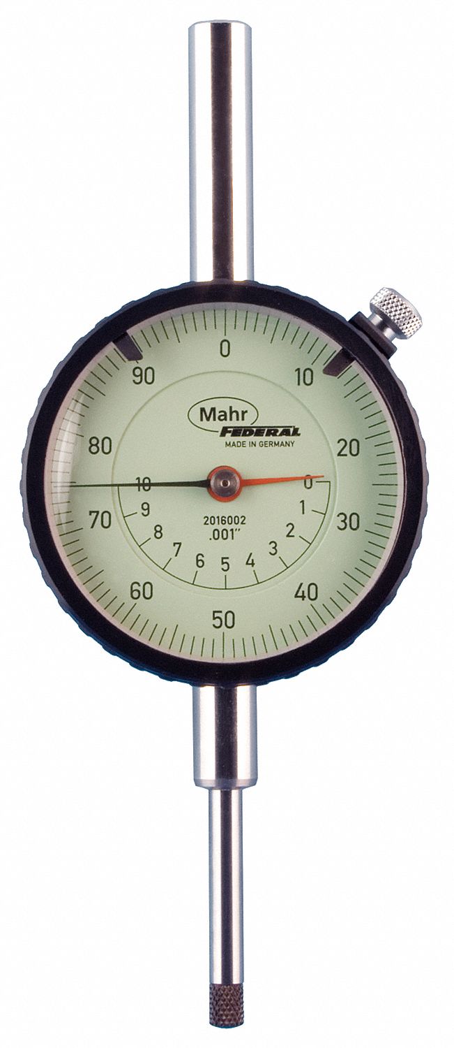 MAHR INC Continuous Reading Dial Indicator, AGD 2, 2.250 in Dial Size ...