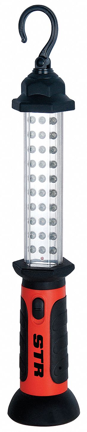 Rechargeable Lantern,LED,Black/Red - Grainger