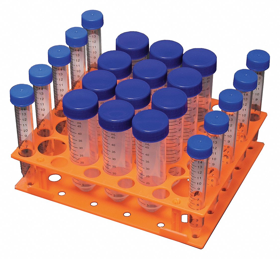 Polypropylene, Silver, Tube Rack - 5RHW6|H1000-MR-1550 - Grainger