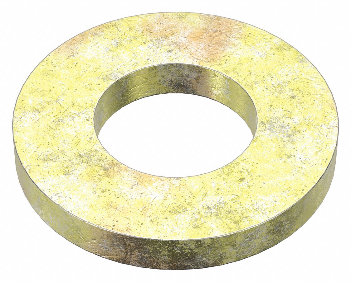 Grade 8, Zinc Yellow, Extra Thick SAE Washer - 5RKF6|5RKF6 - Grainger
