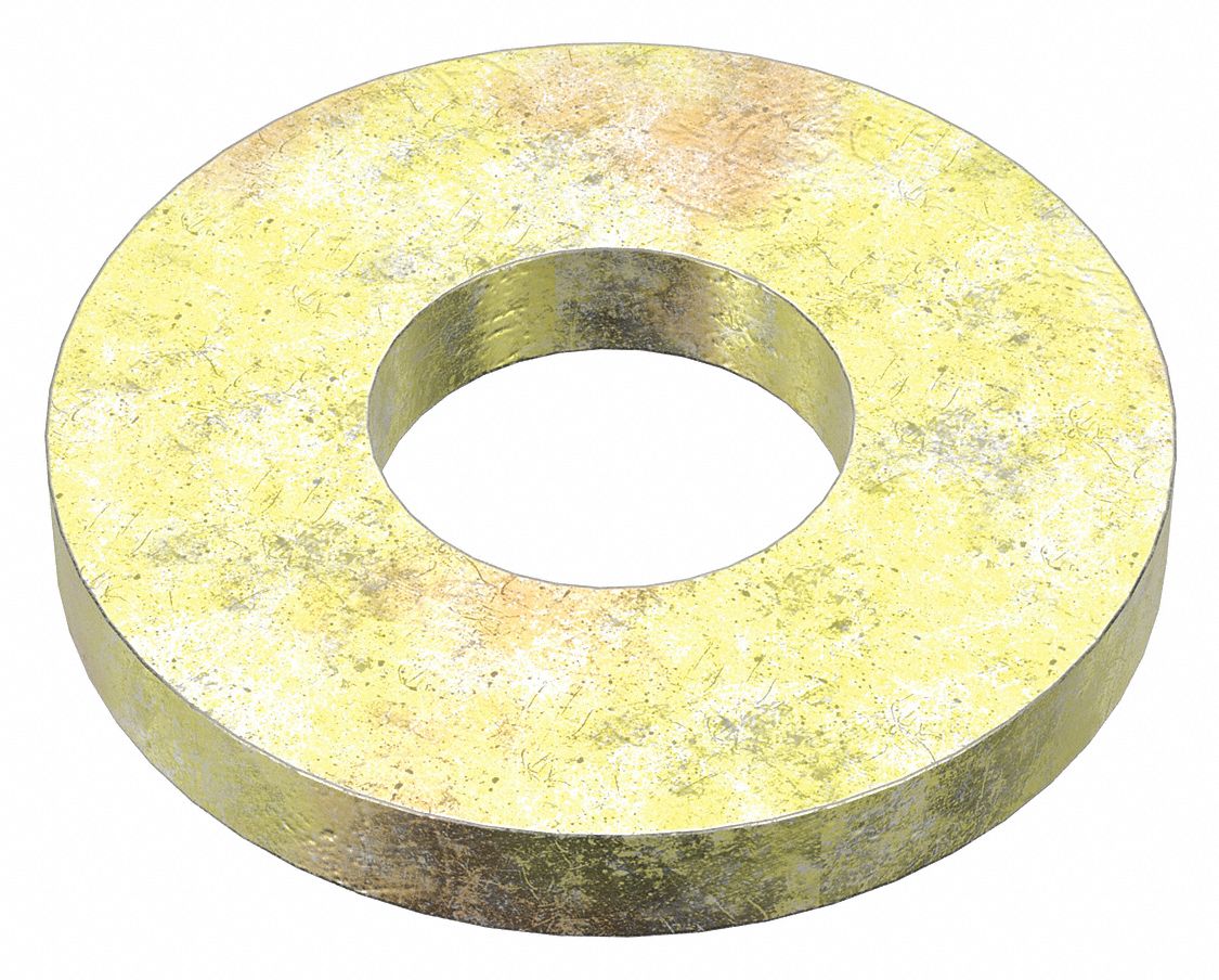Grade 8, Zinc Yellow, Extra Thick USS Washer - 5RKG6|5RKG6 - Grainger