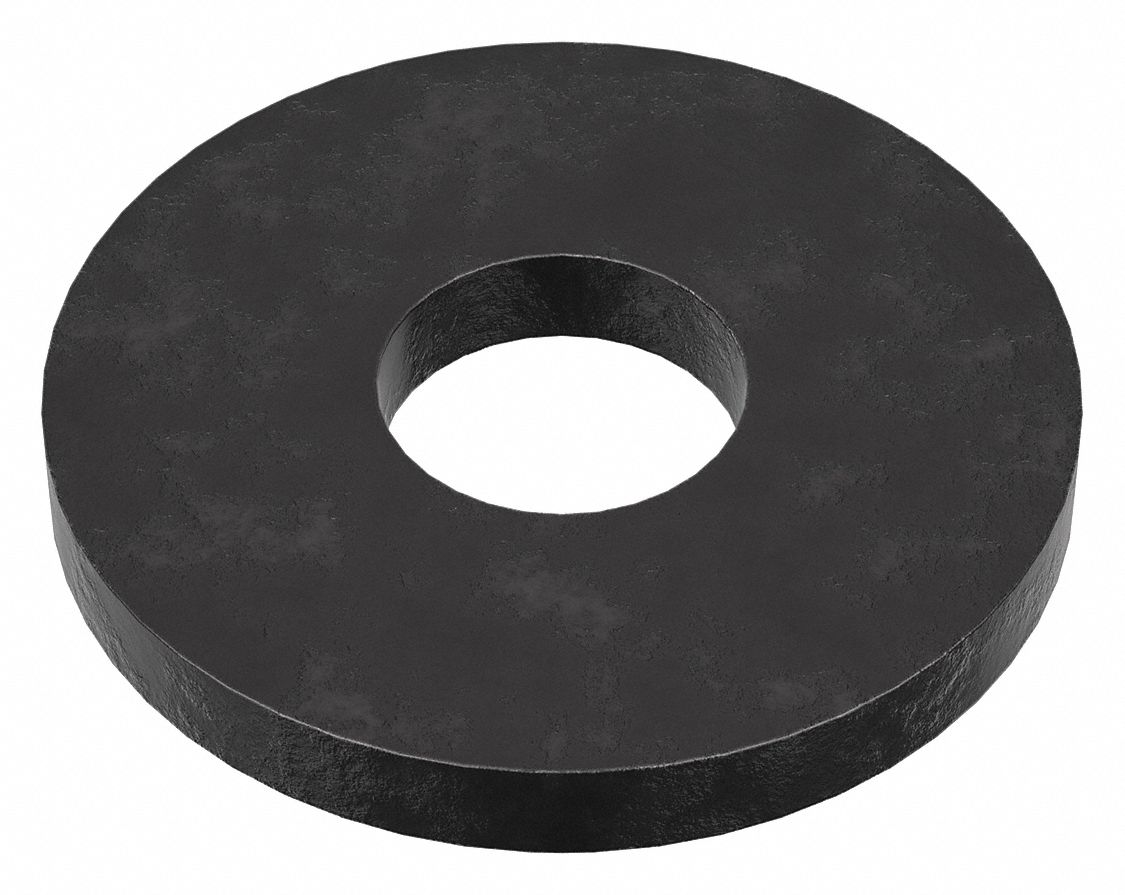 Case Hardened, Black Oxide, Flat Washer - 5RU11|Z8846 - Grainger