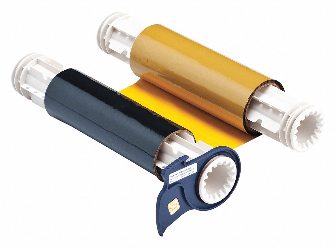 6 1/4 in x 200 ft, Black/Yellow, Label Printer Ribbon - 5RW06|13527 ...
