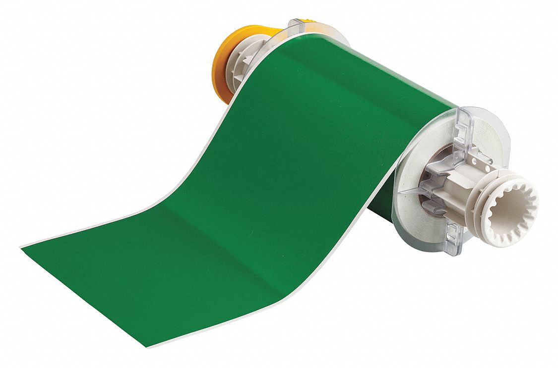 6 in x 50 ft, Vinyl, Continuous Label Stock - 5RW49|13603 - Grainger