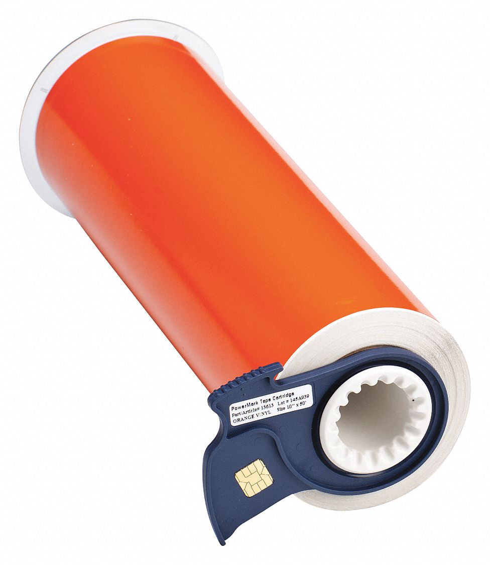 10 in x 50 ft, Vinyl, Continuous Label Roll - 5RW59|13613 - Grainger