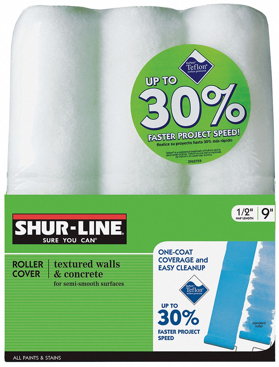 Paint Roller Cover, PK 3 - Grainger