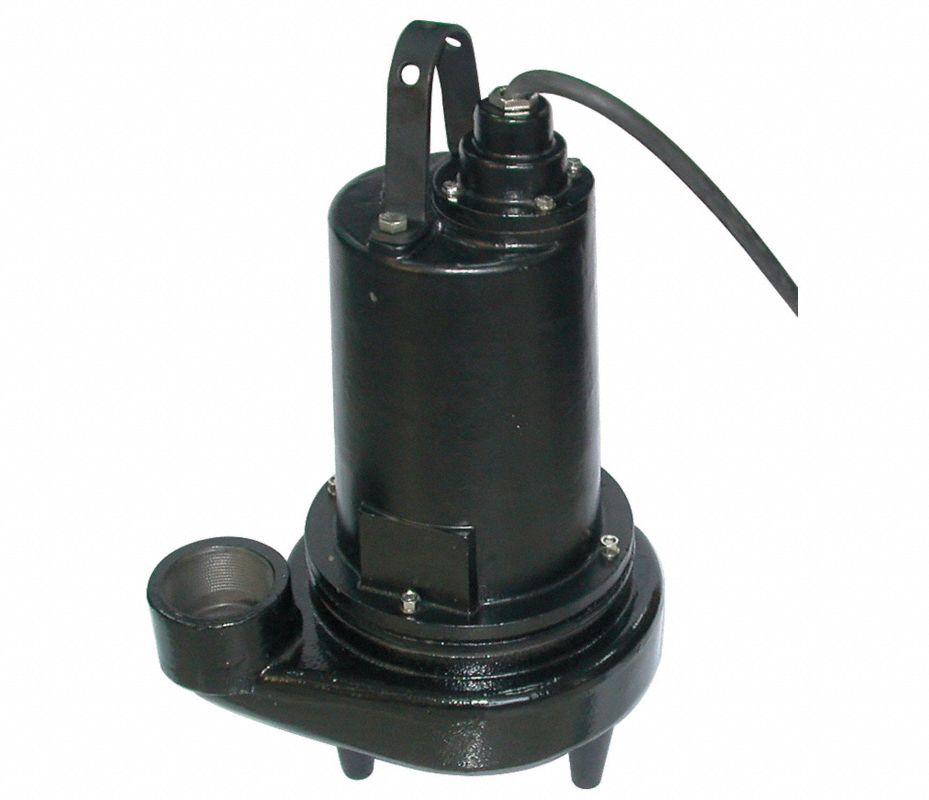 DAYTON Bomba de Aguas Residuales Sumergible , 5 HP Manual , 230/460 Voltaje , GPM de Agua @ 15 ...