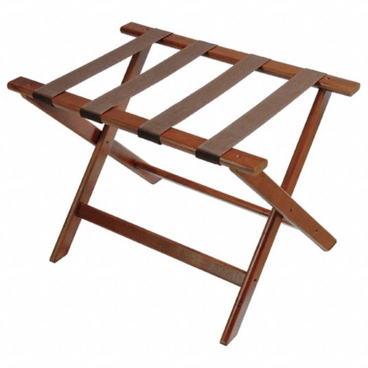 CSL, 150 lb Load Capacity, Dark Oak, Folding Luggage Rack - 5RZT3|177DK ...