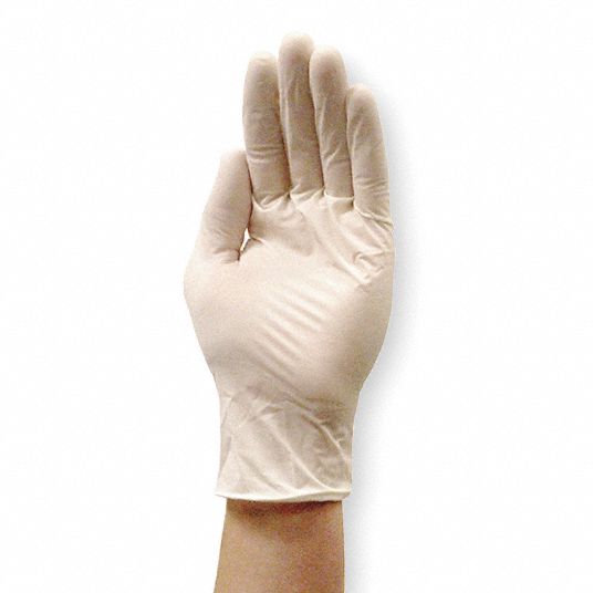 Cleanroom Gloves,Latex,M,5 mil,PK100 - Grainger