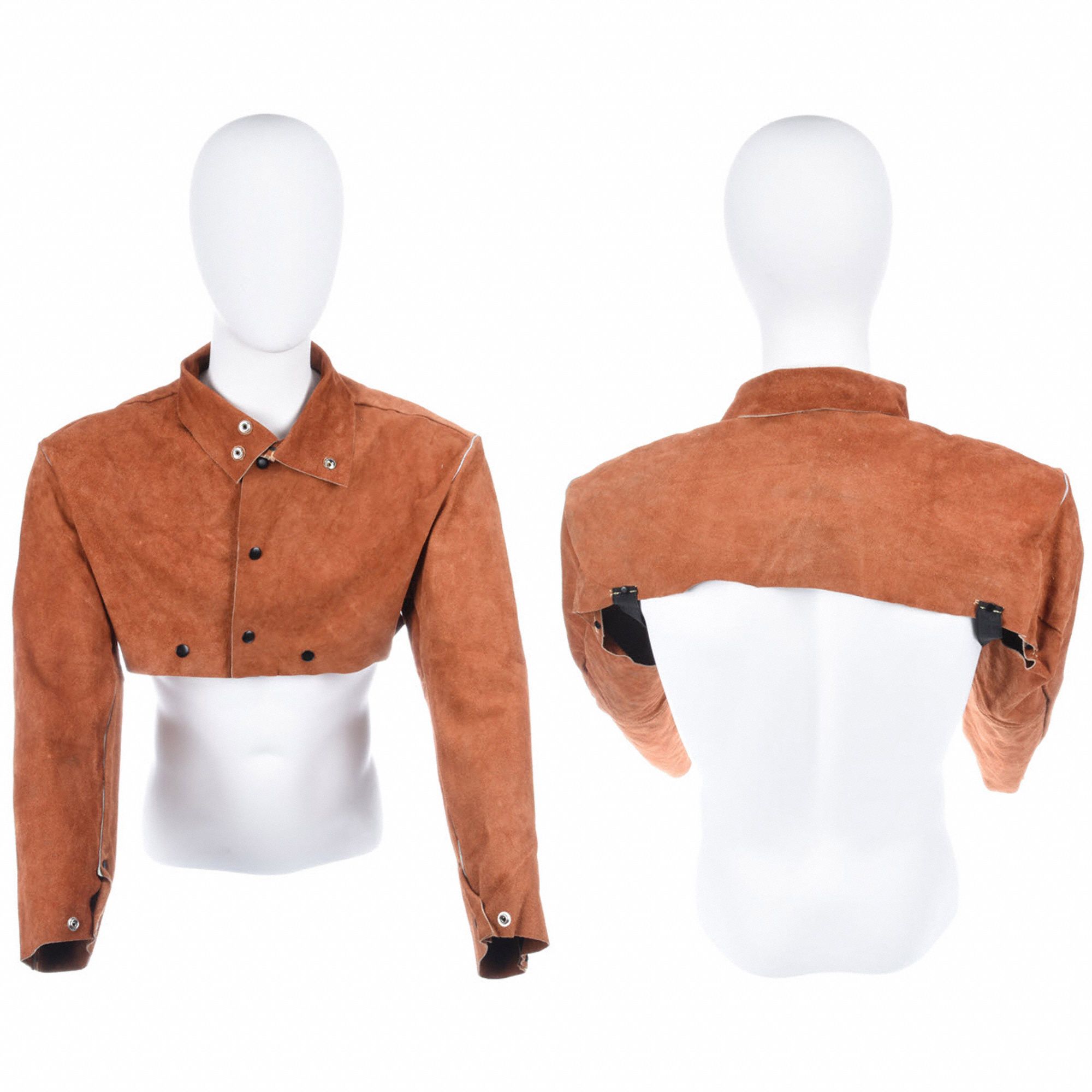 CONDOR Welding Cape Sleeve: 13 in Sleeve Lg, Brown - 5T176|5T176 - Grainger