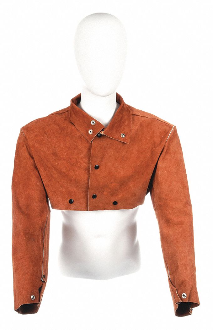 16 in Sleeve Lg, Brown, Welding Cape Sleeve - 5T177|5T177 - Grainger