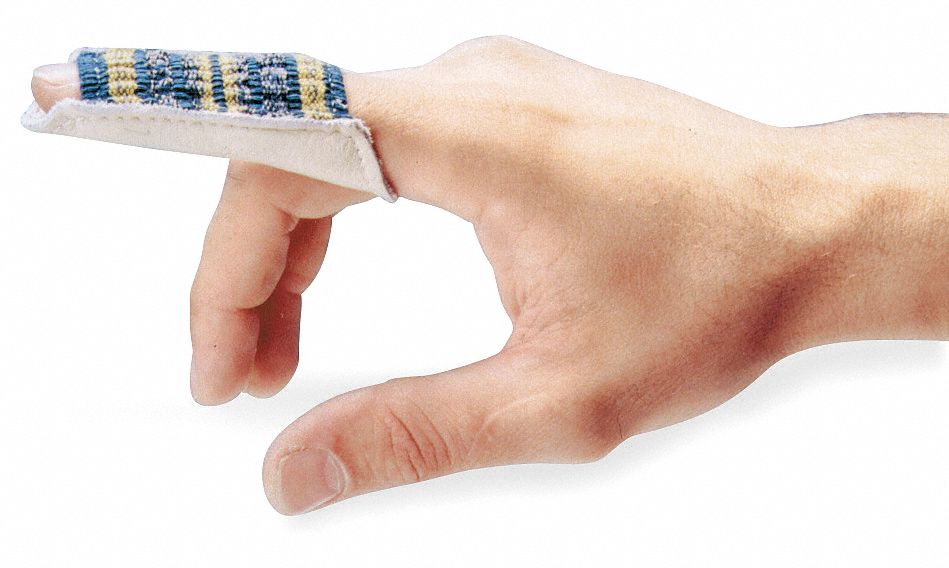 Finger Guard, M, Split Leather - Grainger