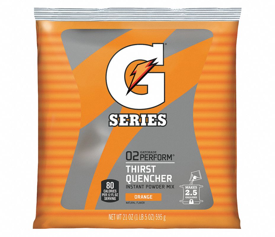 GATORADE Mezcla de Bebida Deportiva, Concentrado en Polvo Naranja 2.5 ...