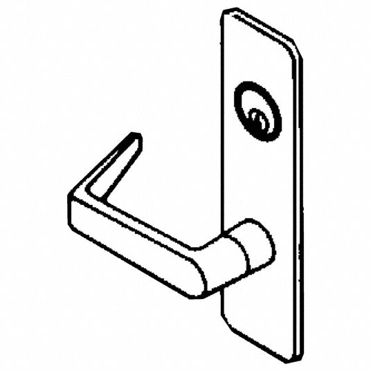 Cyl. Lever Pull Plate - Grainger