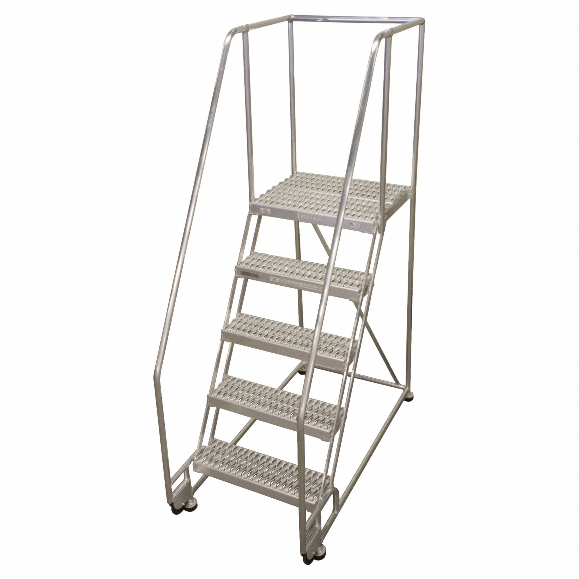 COTTERMAN, 4.2 ft Platform Ht, Assembled, Rolling Ladder - 20Z522 ...