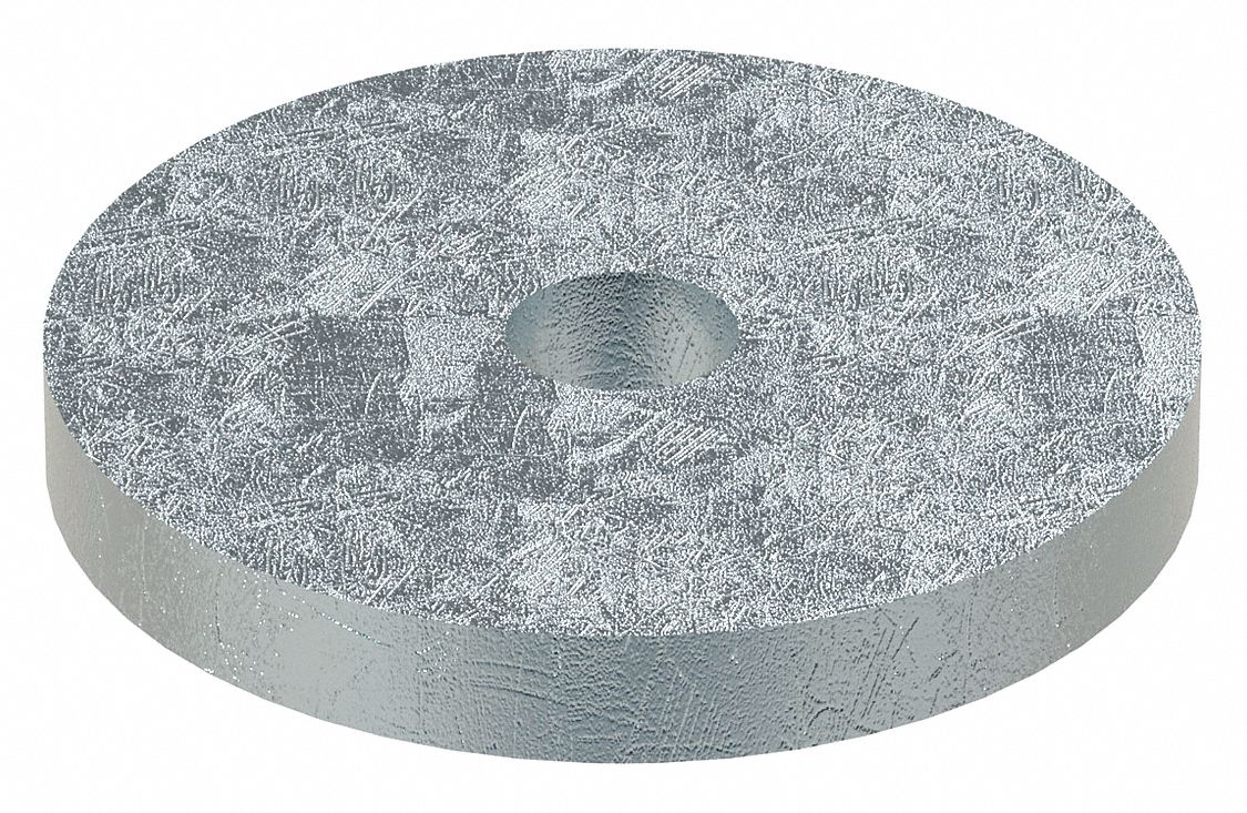 APPROVED VENDOR Arandela Plana Gruesa de D.E. Grande , Acero, 3/8"x2 ...