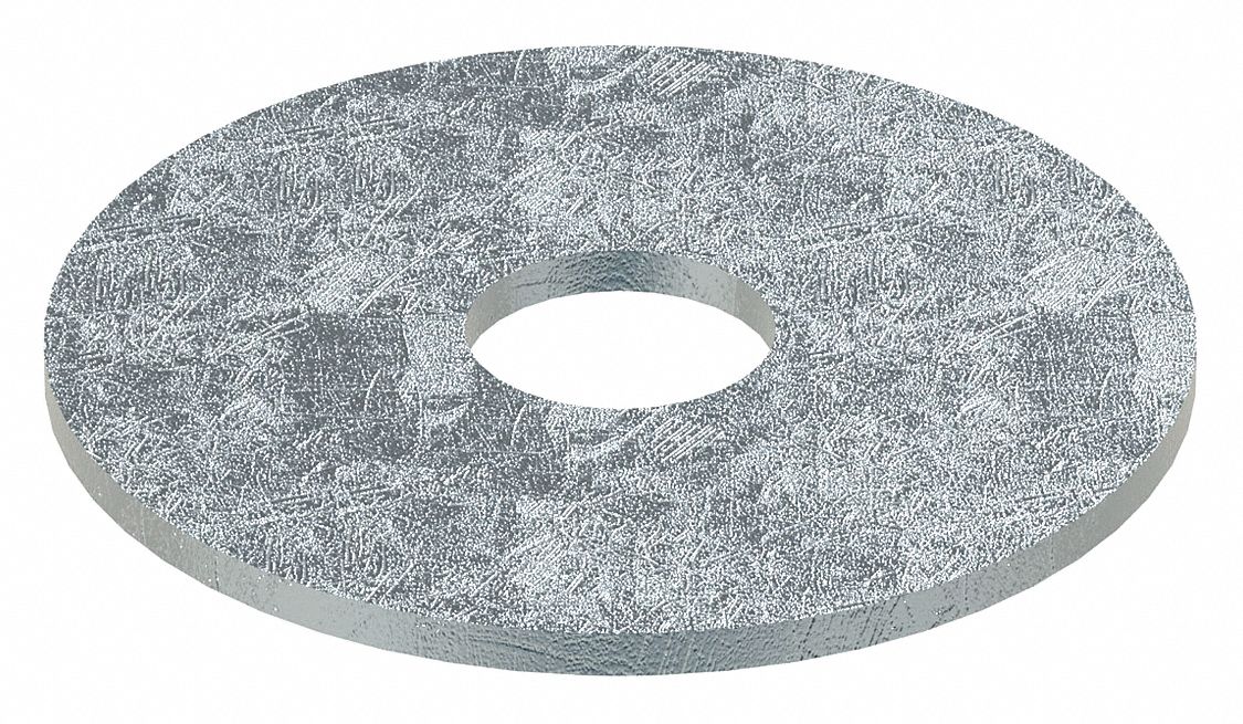 APPROVED VENDOR Arandela Plana Gruesa de D.E. Grande , Acero, 3/4"x3 ...