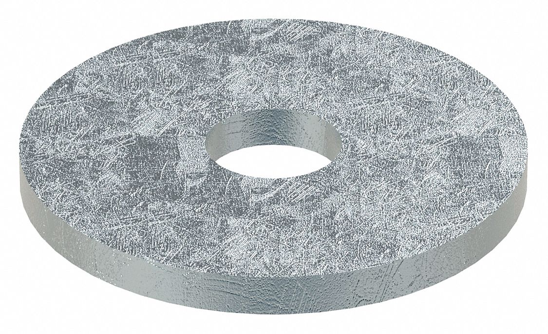 APPROVED VENDOR Arandela Plana Gruesa de D.E. Grande , Acero, 3/4"x3 ...
