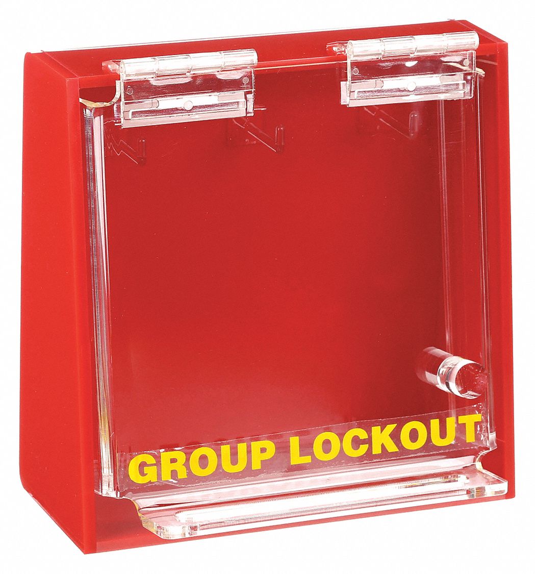 BRADY, Plastic, Red, Group Lockout Box - 5TB19|LG003E - Grainger