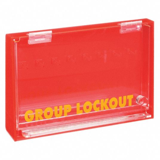BRADY, Plastic, Red, Group Lockout Box - 5TB20|LG008E - Grainger