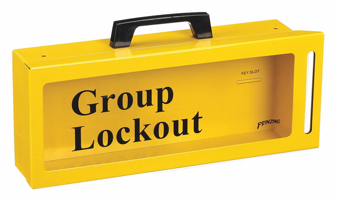 BRADY, Steel, Yellow, Group Lockout Box - 5TB21|LG252M - Grainger