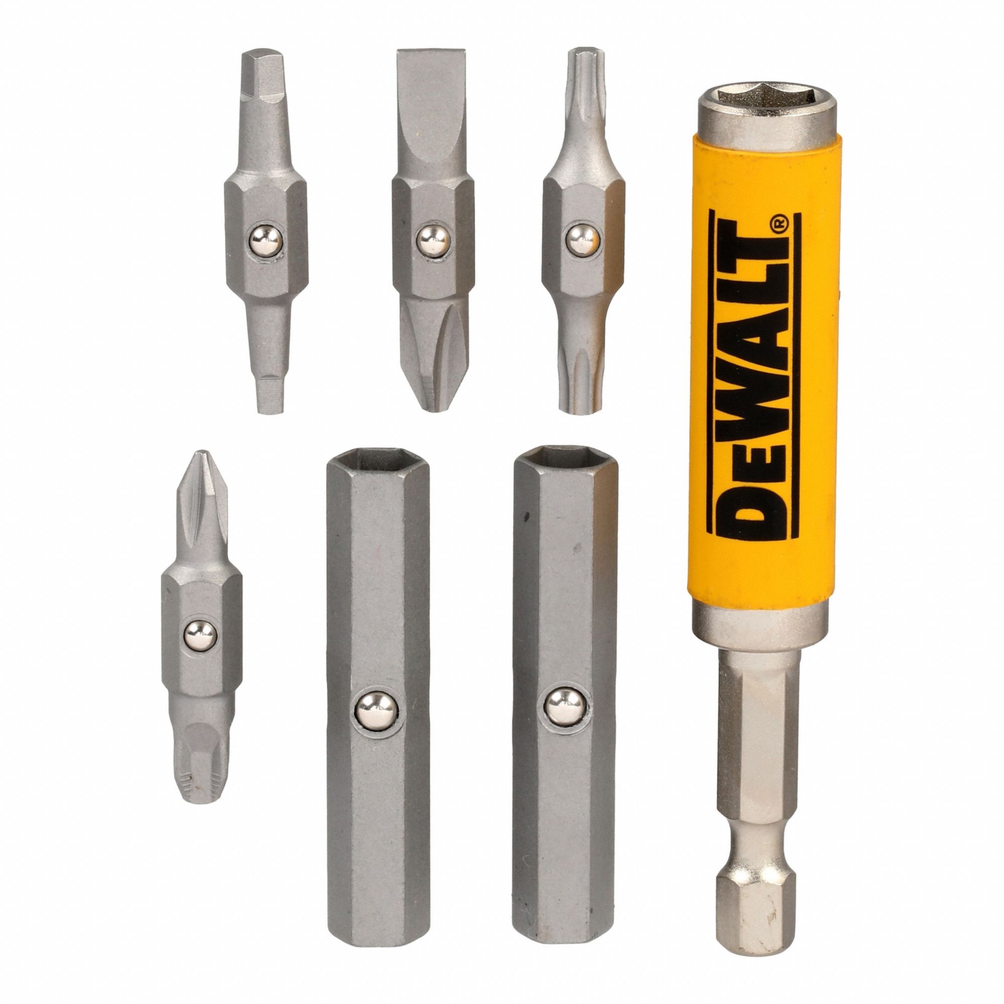 DEWALT Juego de Puntas para Destornillador, 7, 1/4", Acero, Juego de ...