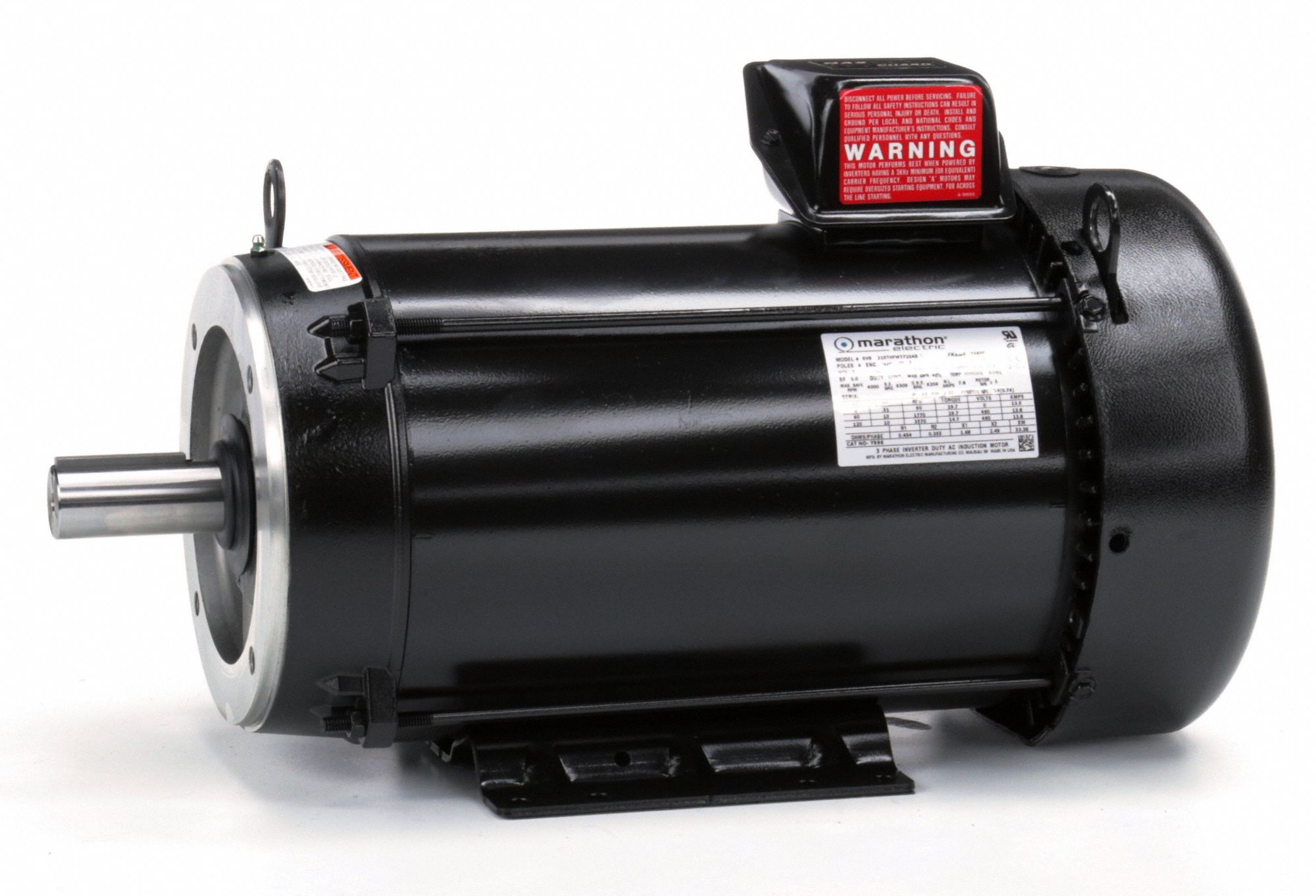 MARATHON MOTORS Vector Motor: Totally Enclosed Fan-Cooled, Rigid Base ...