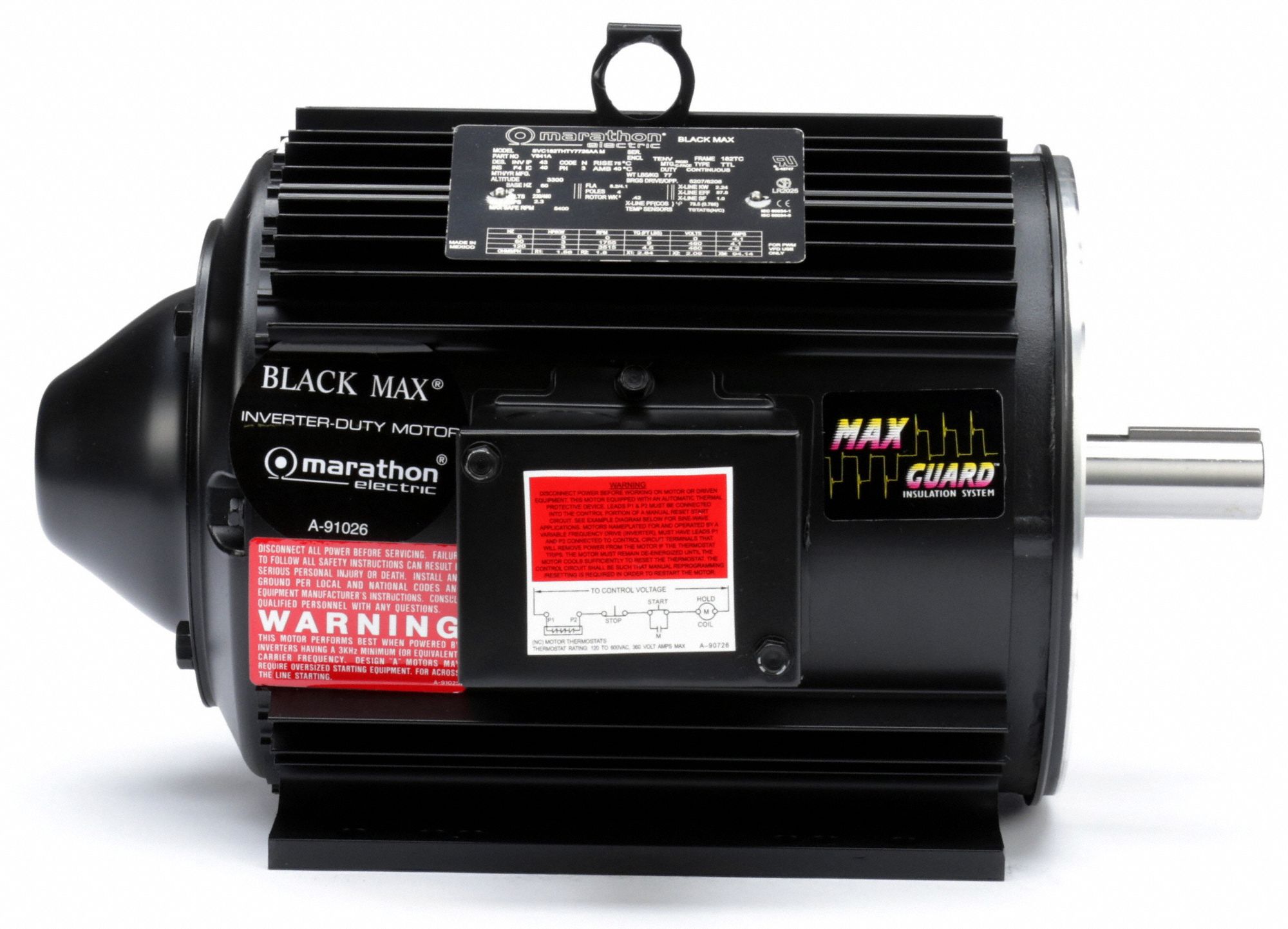 MARATHON MOTORS Vector Motor: Totally Enclosed Nonventilated, Rigid ...