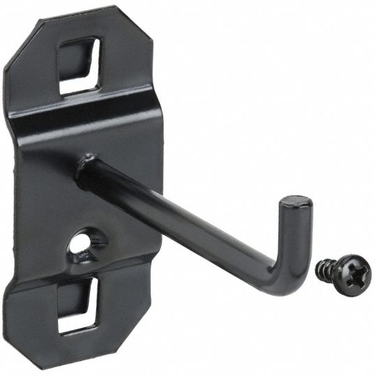 2 1/2 in x 1 in, Screw-In, Single Rod Pegboard Hook - 5TPK1|5TPK1 ...