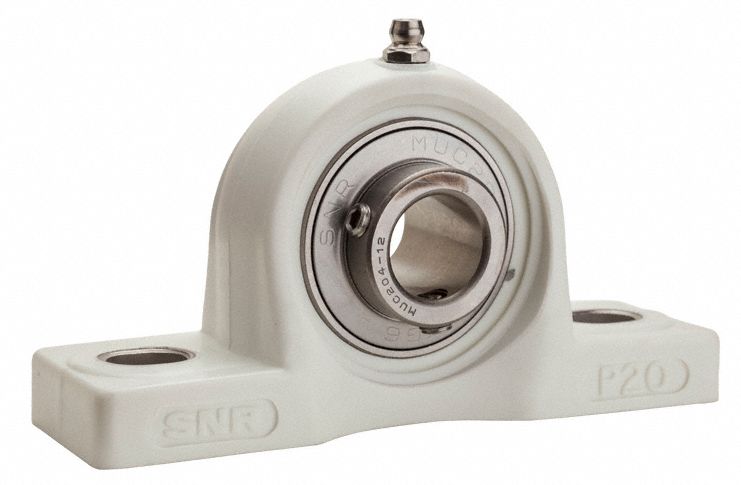 NTN Pillow Block Bearing: 3/4 in Bore Dia., Set Screw, PBT, 95 mm Bolt ...