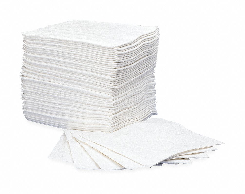 OIL-DRI, 1 5/16 gal Volume Absorbed Per Pad, 40 in x 30 in Pad Size (L ...