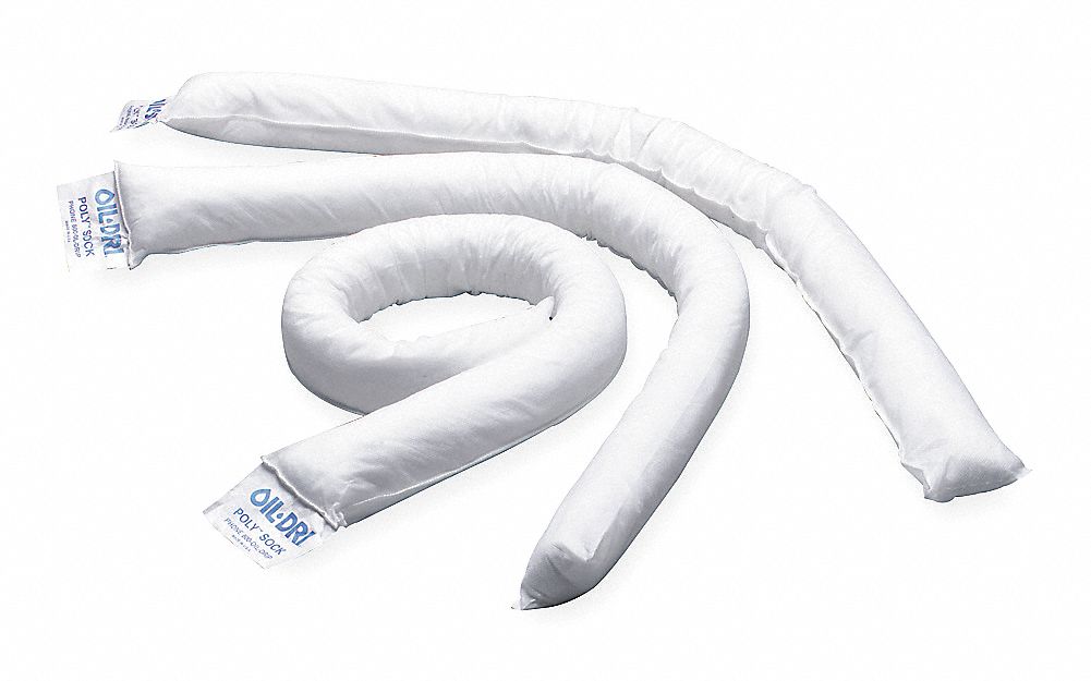 OIL-DRI, 3 in Dia, 4 ft Lg, Sorbent Sock - 5TR29|L90898 - Grainger