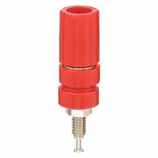 Nickel Plated, Red, Binding Post - 5TWZ7|5TWZ7 - Grainger