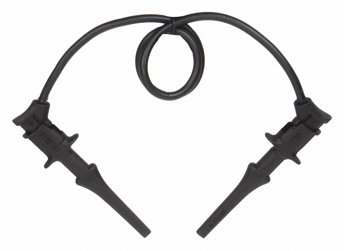 12 in Lg, Test Clip, Mini Test Clip Patch Cord - 5TXD1|5TXD1 - Grainger