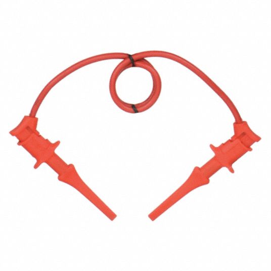 12 in Lg, Test Clip, Mini Test Clip Patch Cord - 5TXD2|5TXD2 - Grainger